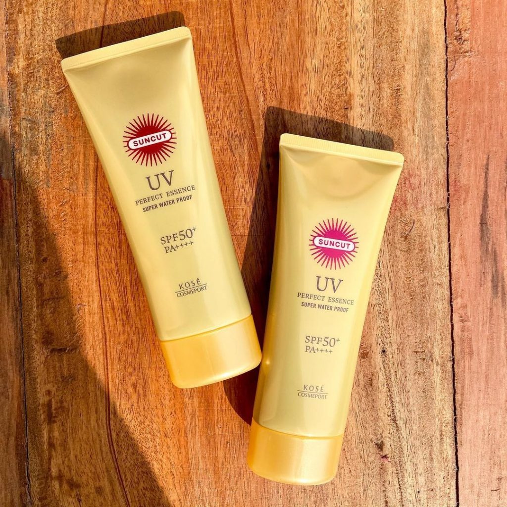Home / Shop / All skin types / Kose – Suncut UV Perfect Essence Super Waterproof SPF 50+ PA++++ 60g